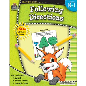 Ready-Set-Learn: Following Directions Kindergarten - Grade 1 – Kidding ...