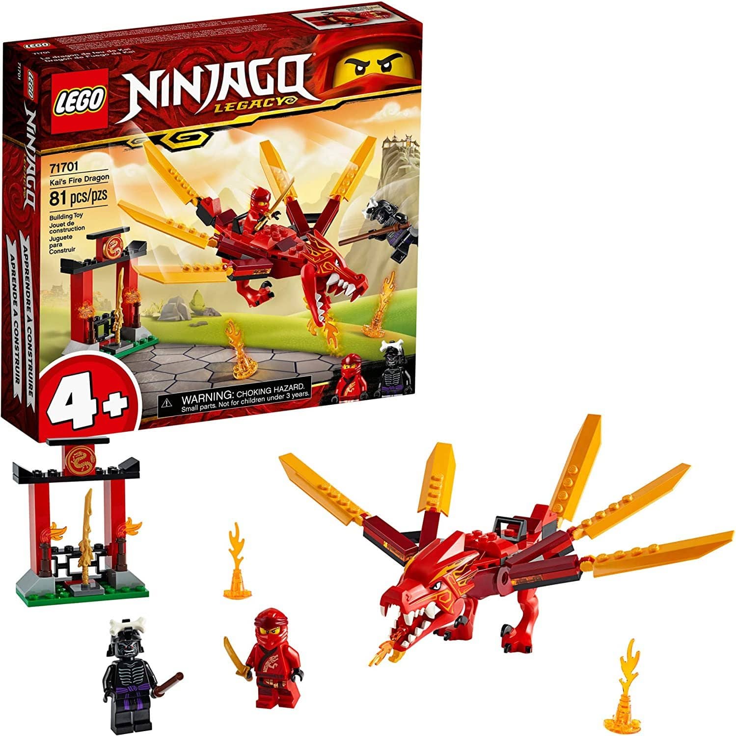 LEGO 71701: NINJAGO: Kais Fire Dragon (81 Pieces) – Kidding Around NYC