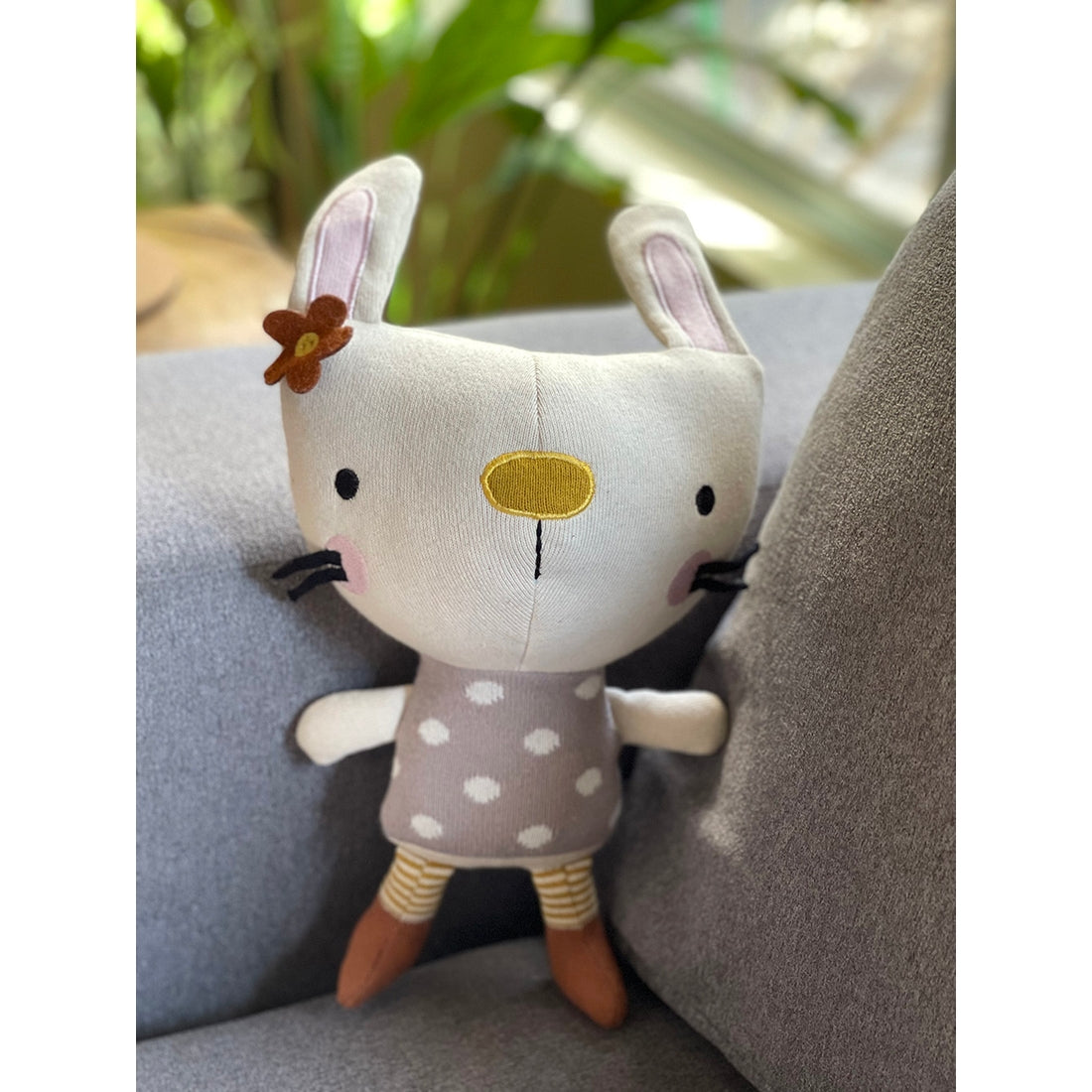 SAM BUNNY ORGANIC COTTON STUFFED ANIMAL – Kidding Around NYC