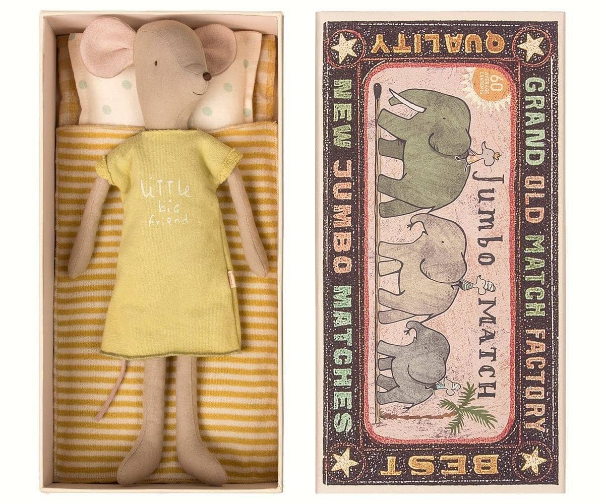 Maileg Little Big Friend Girl In Matchbox – Kidding Around NYC